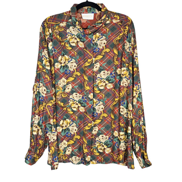 Pendleton | Tops | Vintage Sophisticates Blouse Womens 8 Pendleton High ...